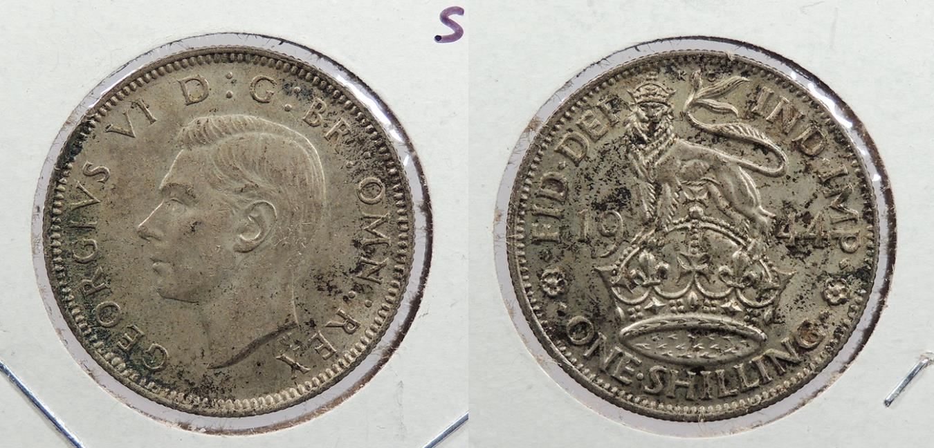GREAT BRITAIN: 1944 George VI Shilling | European Coins
