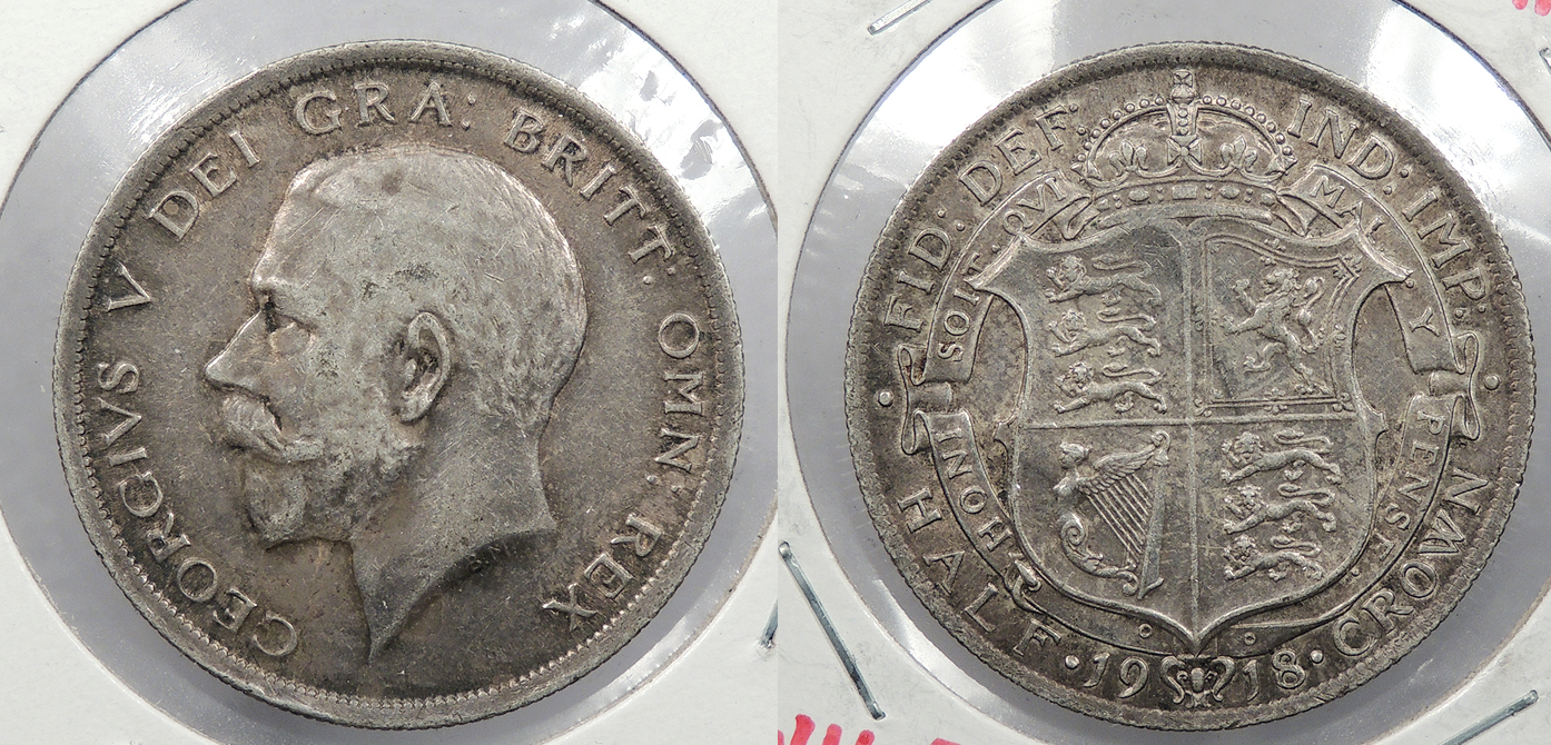 GREAT BRITAIN: 1918 Halfcrown | European Coins