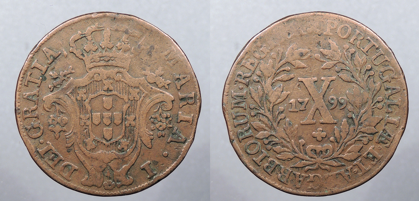 PORTUGAL: 1799 10 Reis | European Coins