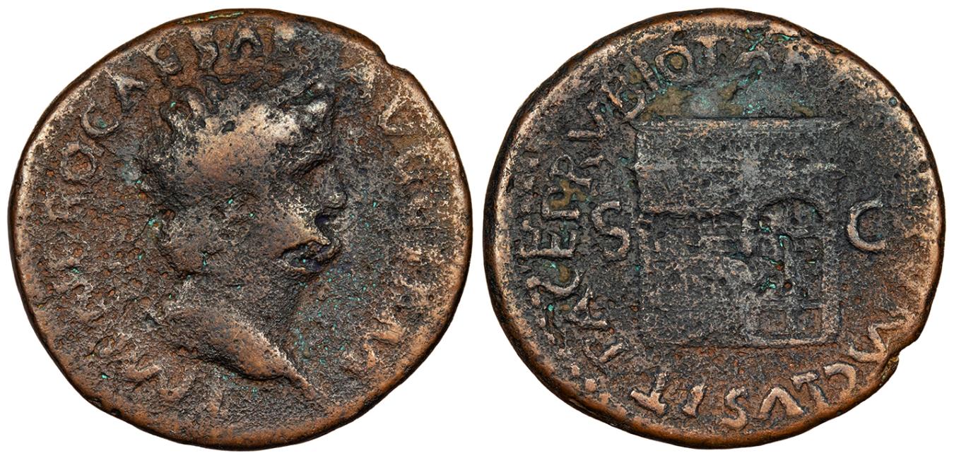 Nero 54-68 A.D. As Rome mint About Fine | Roman Imperial Coins