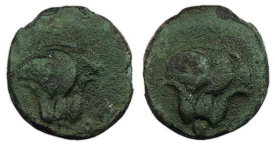 Islands off Caria Rhodos Rhodes c. 205-190 B.C. Chalkous VF | Greek Coins