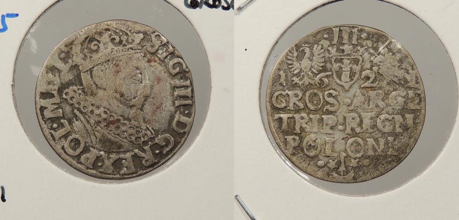 POLAND: 1621 Sigismund III 3 Groschen | European Coins