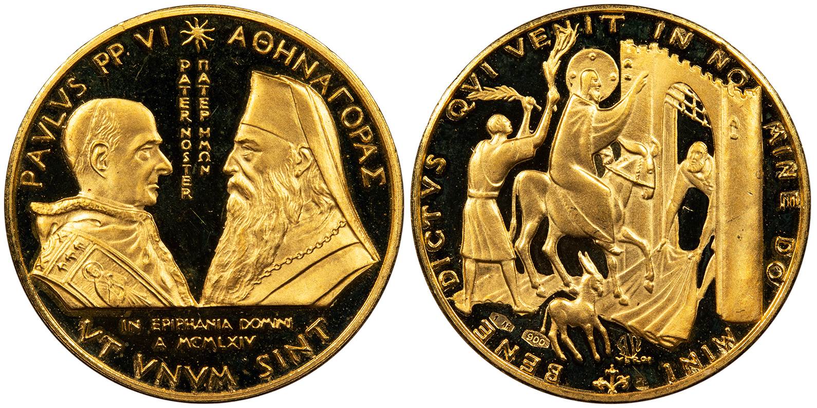 VATICAN CITY MCMLXIV (1964) AV 20mm Medal Proof | Tokens & Medals