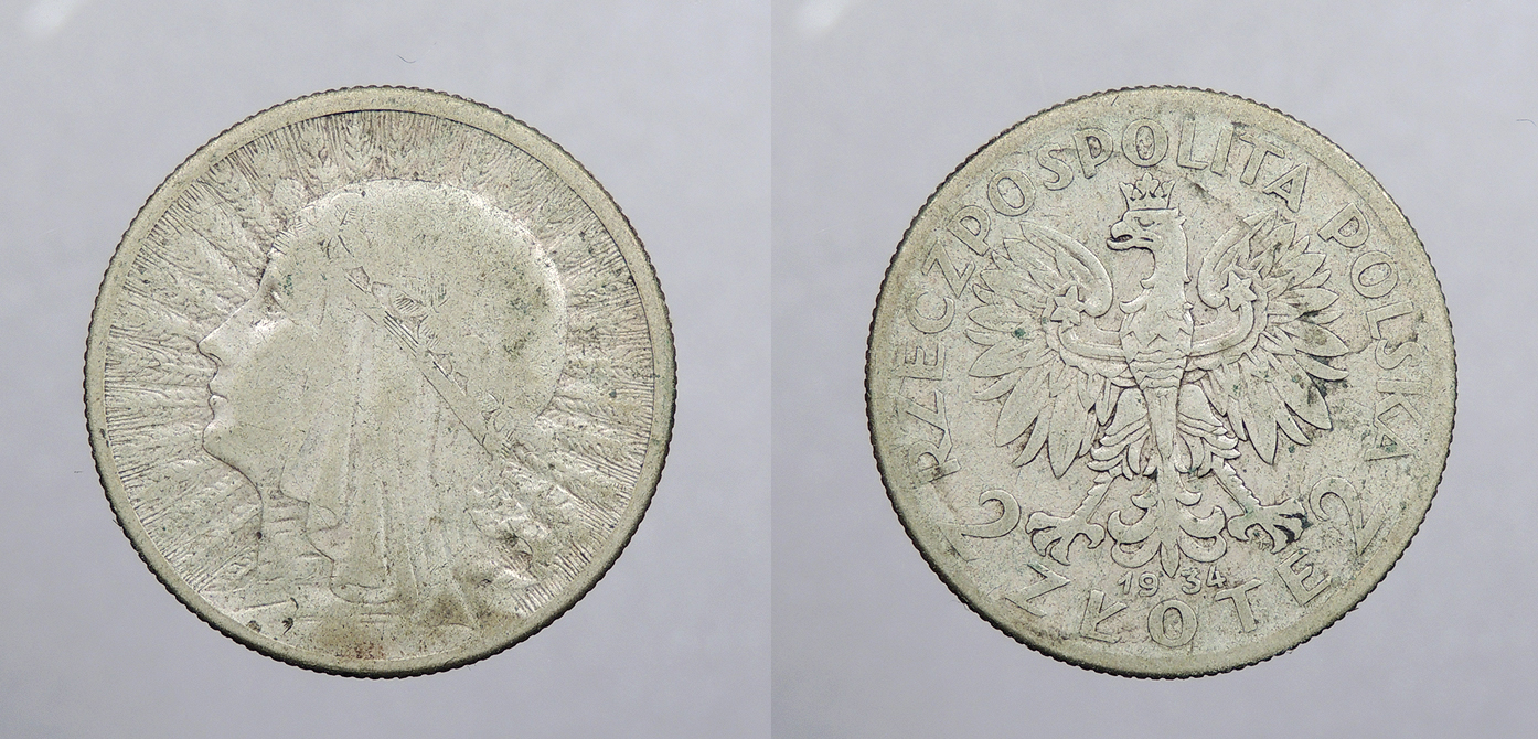 POLAND: 1934 2 Zlote | European Coins