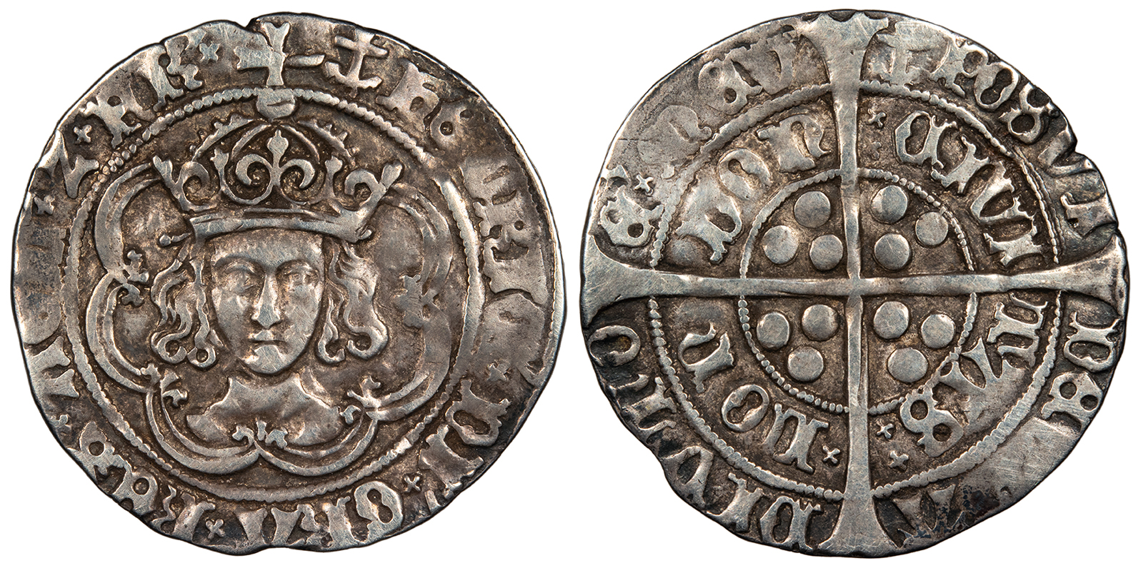 ENGLAND Henry VII 1485-1509 Groat 1499-1502 Good VF | Medieval Coins