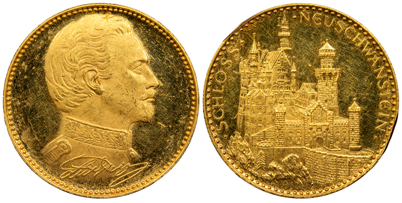 GERMAN STATES Bavaria Schloss Neuschwanstein Ludwig II ND (1864-1888 ...