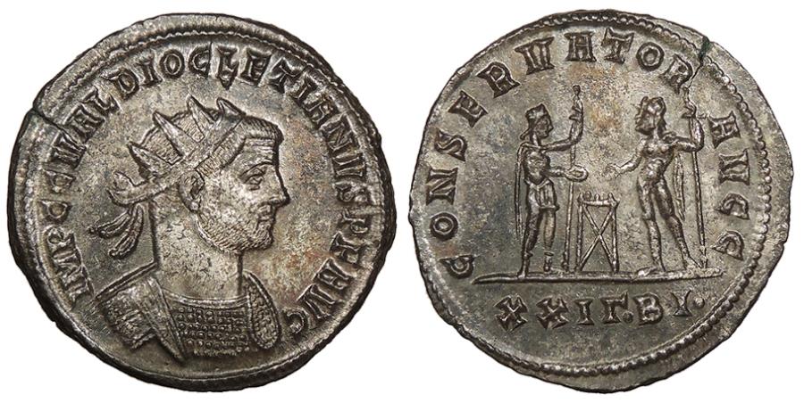 Diocletian 284-305 A.D. Antoninianus Siscia Mint Choice EF | Roman ...