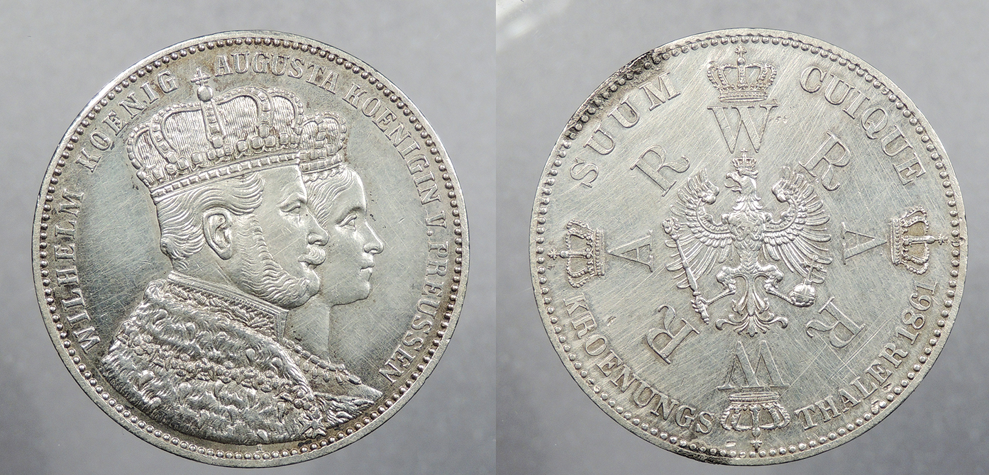 GERMAN STATES: Prussia 1861-A Talar (Thaler) | European Coins