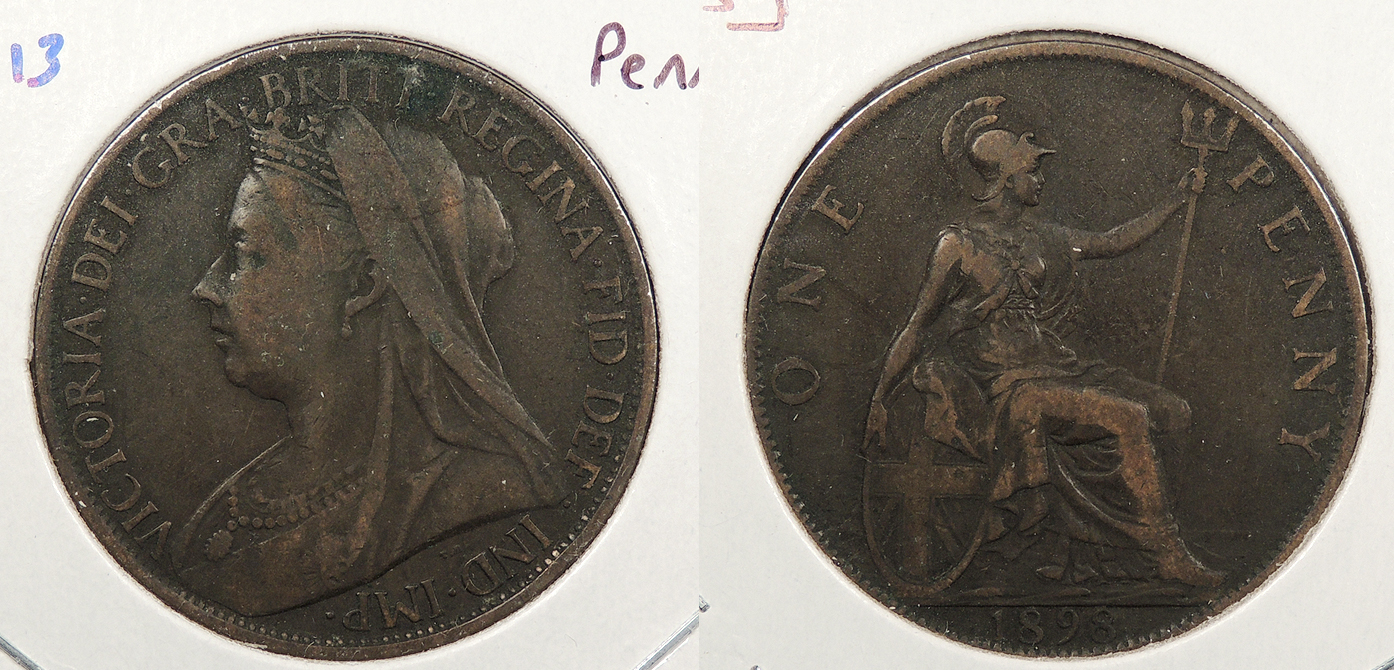 GREAT BRITAIN: 1898 Victoria Penny | European Coins