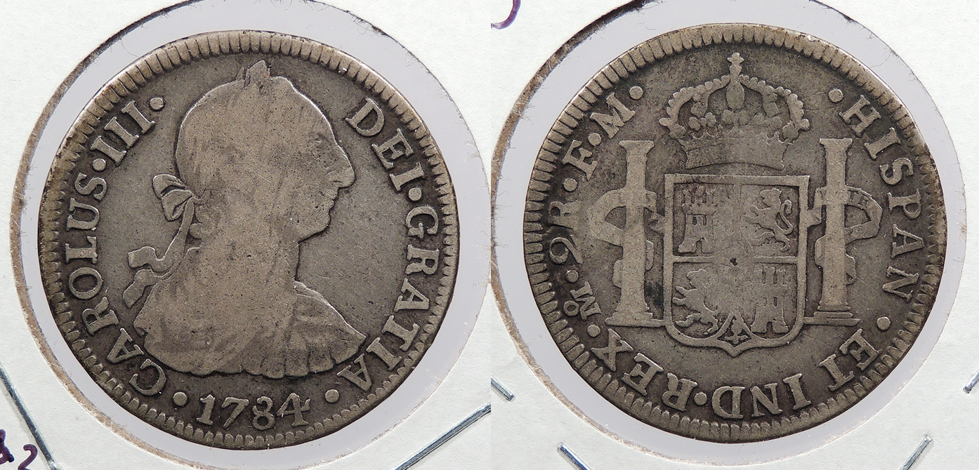 MEXICO: 1784-Mo FM Charles III 2 Reales | North & Central American and ...