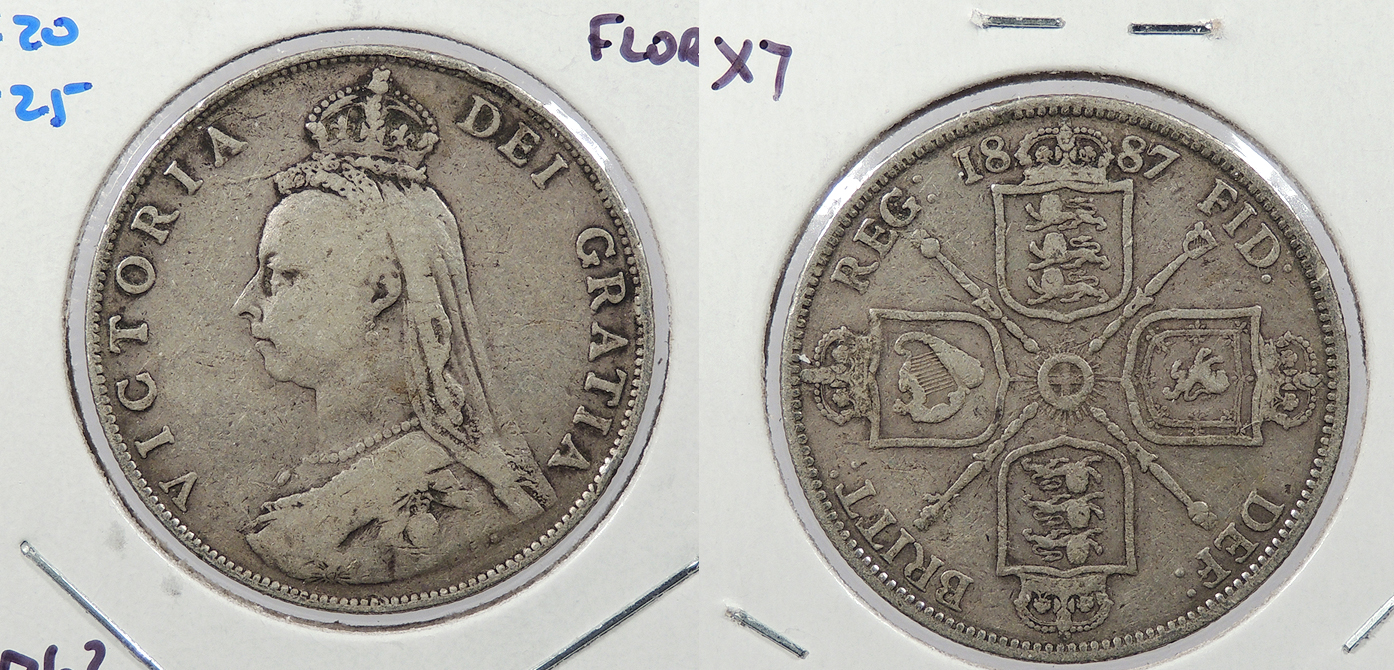 GREAT BRITAIN: 1887 Victoria Florin | European Coins