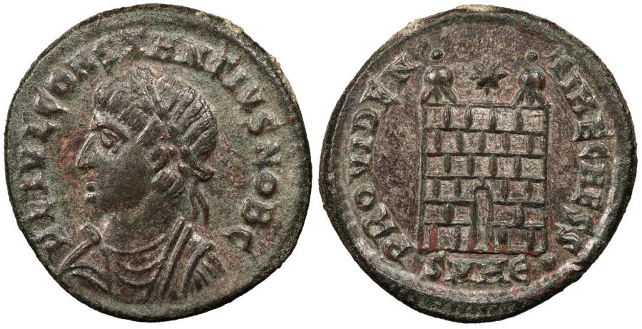 Constantius II, as Caesar 324-337 A.D. Follis Heraclea Mint VF