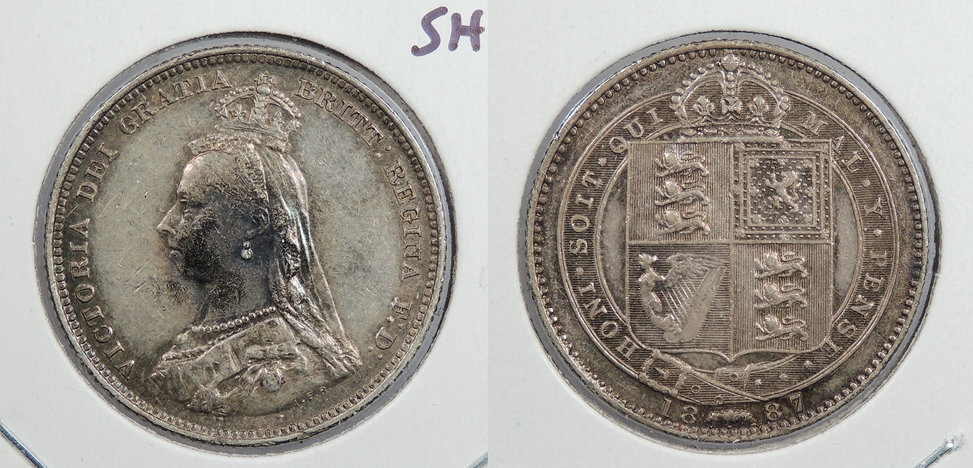 GREAT BRITAIN: 1887 Victoria Shilling | European Coins