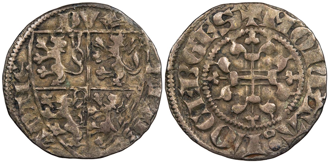 LUXEMBOURG Wenceslaus I 1353-1383 Esterlin Good VF | Medieval Coins
