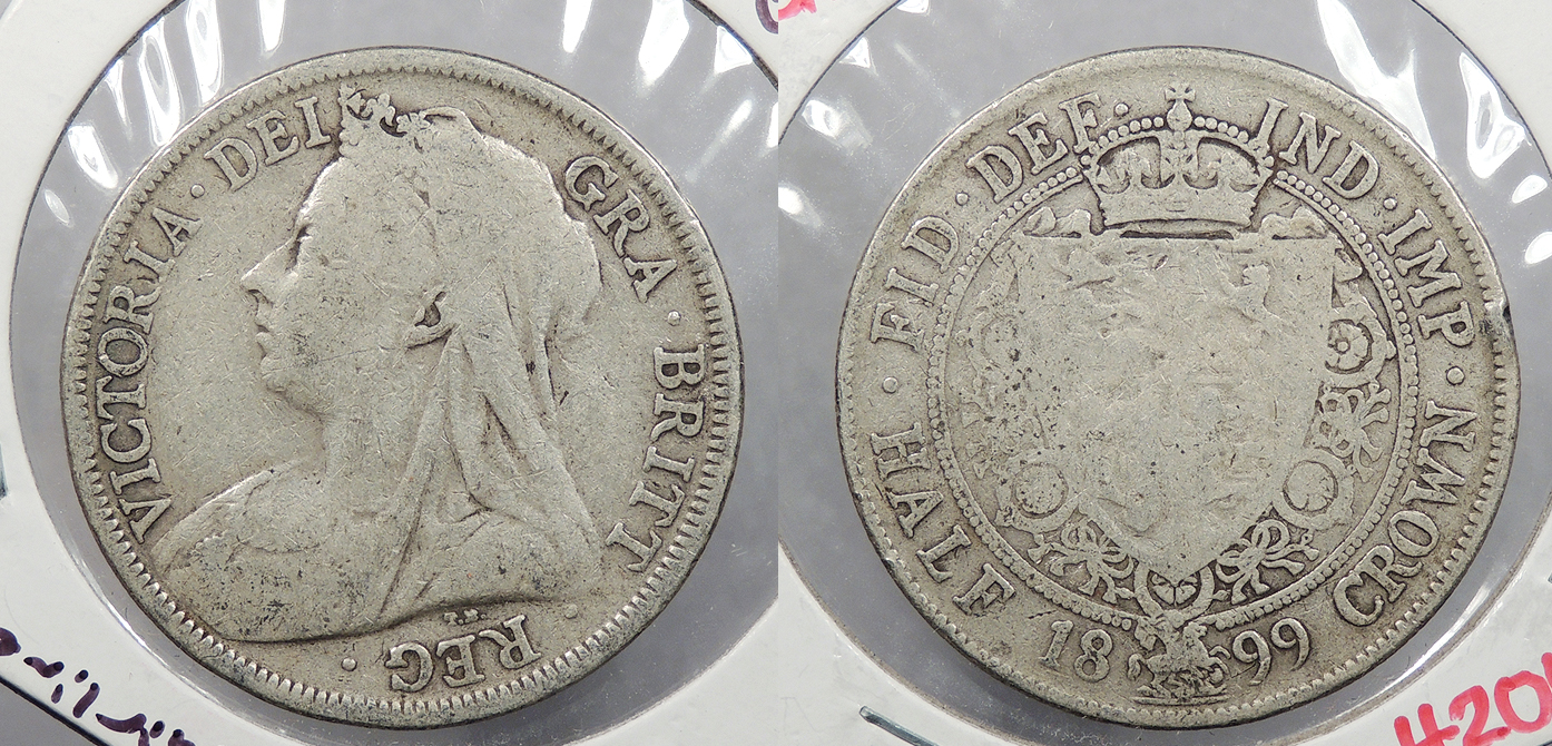 GREAT BRITAIN: 1899 Victoria Halfcrown | European Coins
