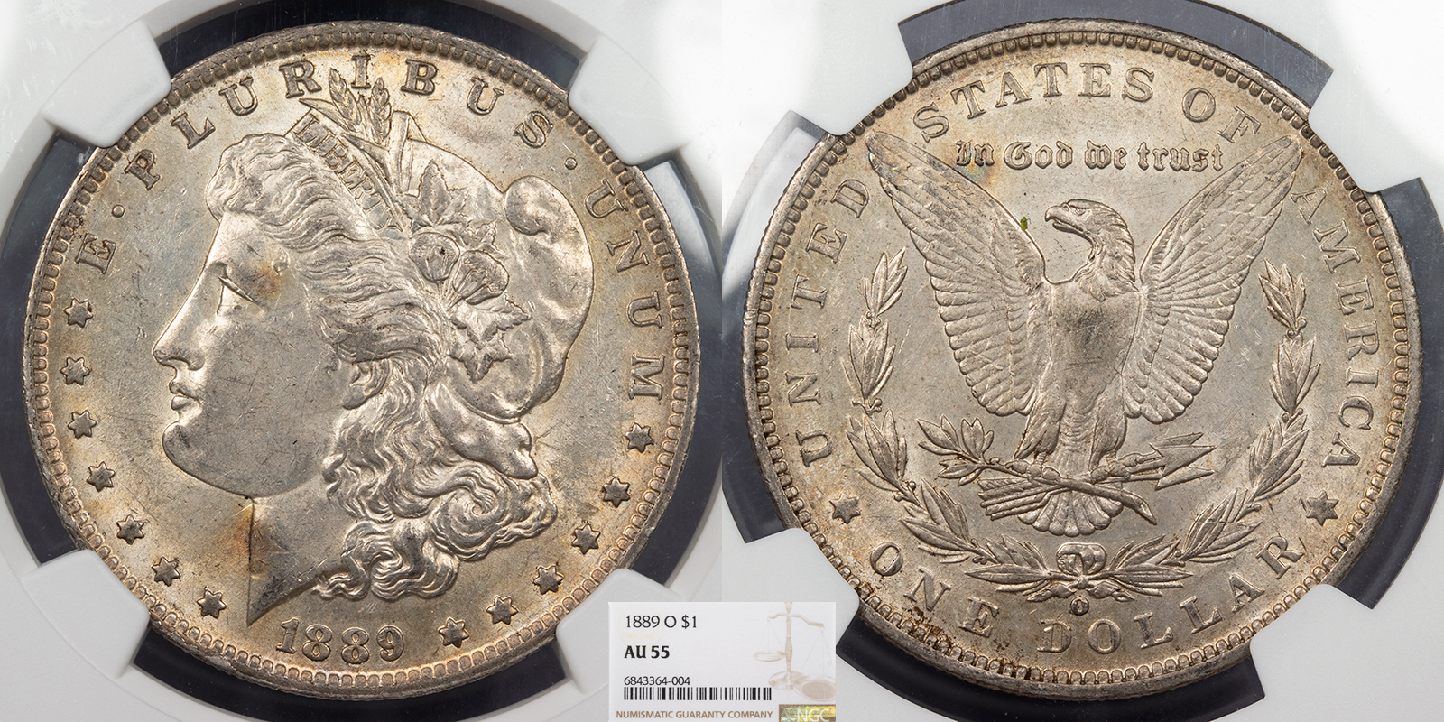 1889-O Morgan 1 Dollar (Silver) NGC AU-55 | Miscellaneous