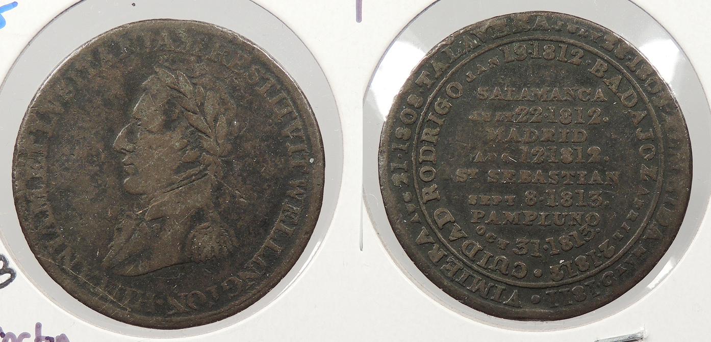 CANADA: Ca. 1812 'Wellington token' Halfpenny Token | North & Central ...