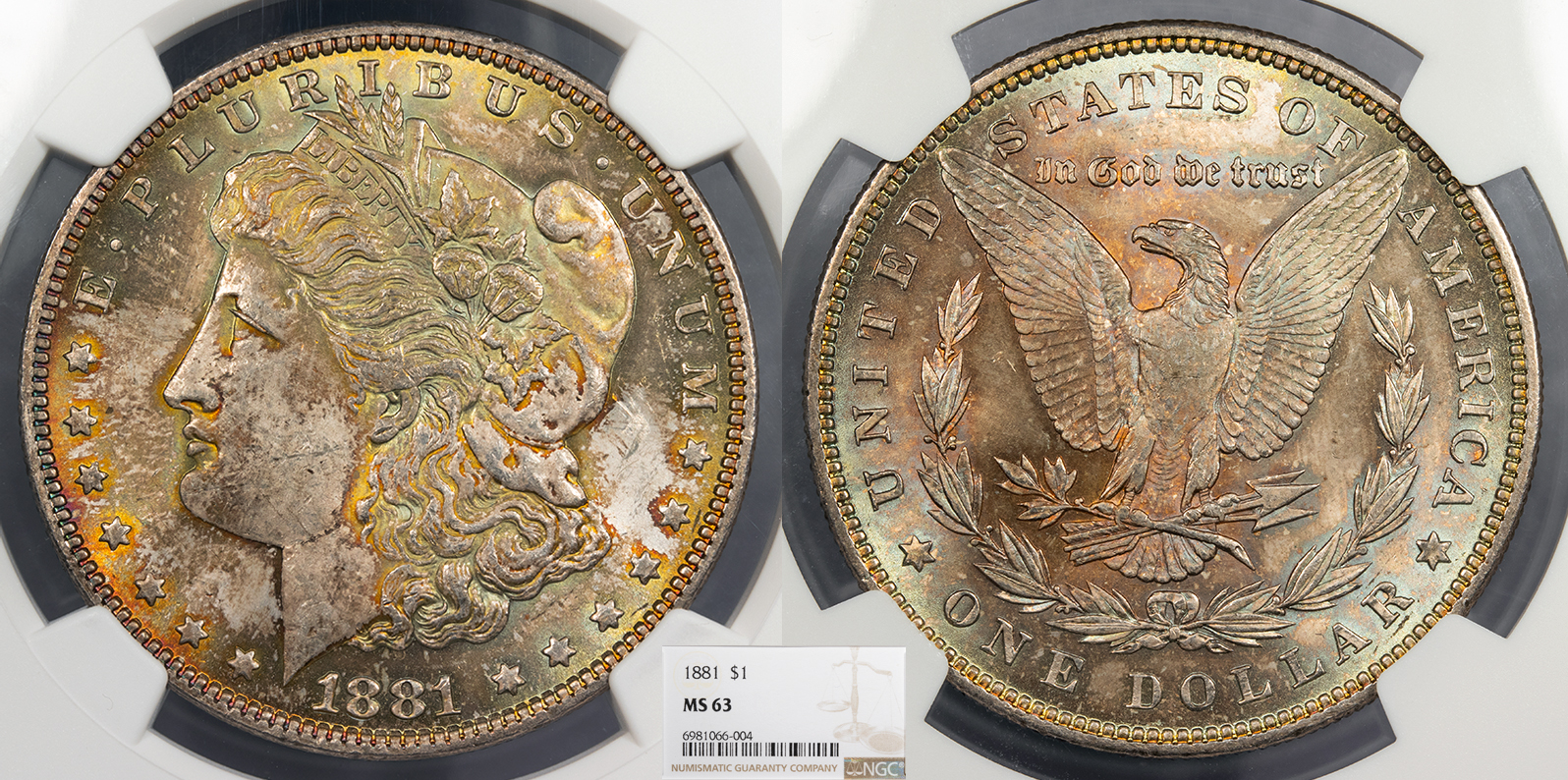 1881 Morgan 1 Dollar (Silver) NGC MS-63 | Miscellaneous