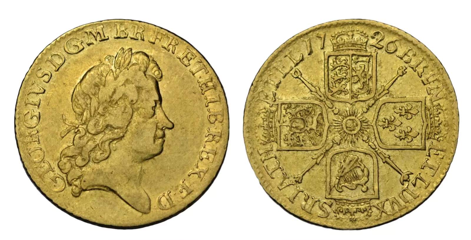 George I, gold guinea 1726, fifth bust | European Coins