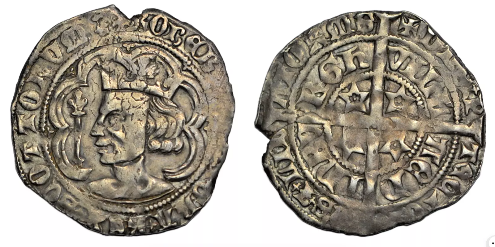 Scotland, Robert II, silver groat, phase Ia, Edinburgh mint, c. 1371-90 AD