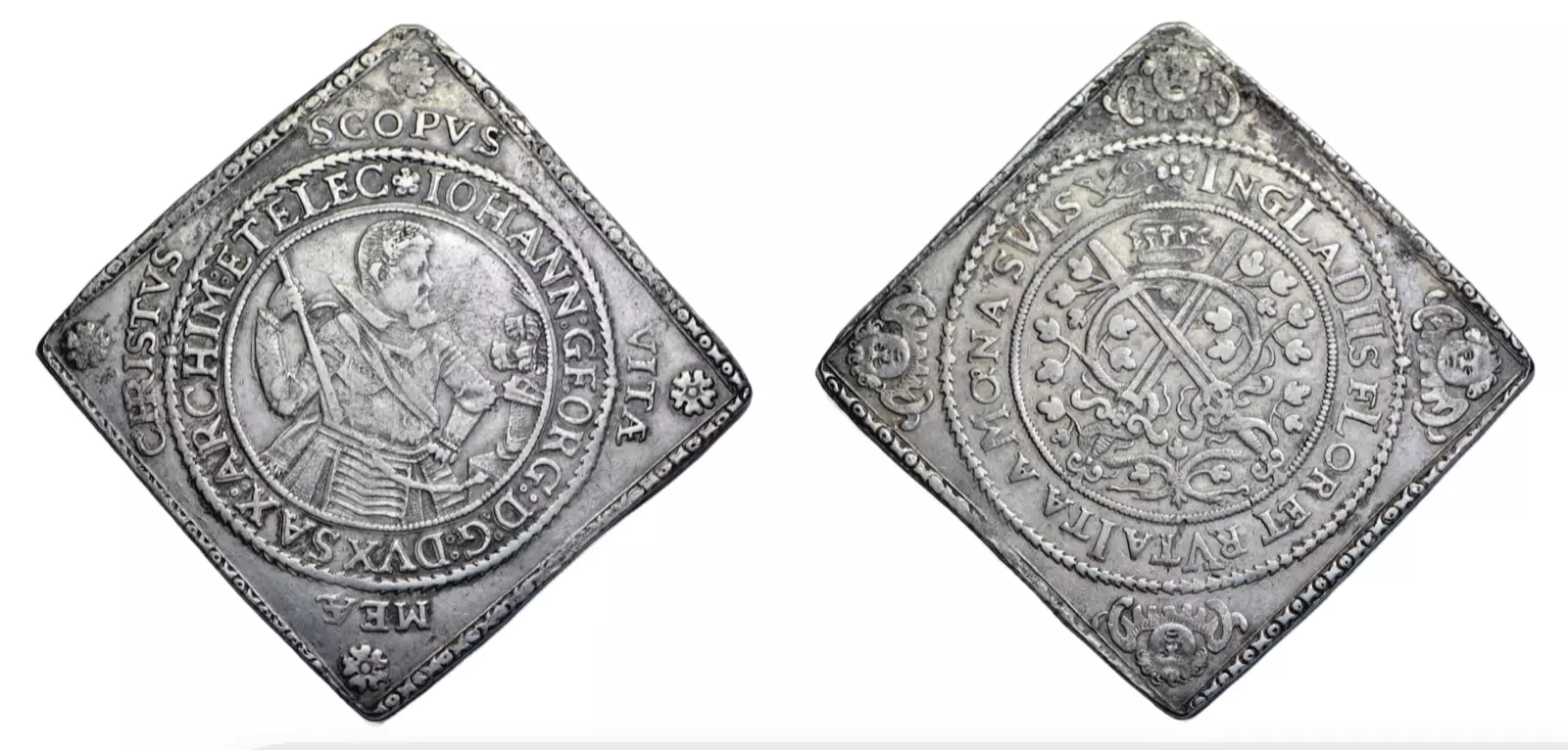 Germany, Saxony (Albertinische), Johann Georg I, silver thaler klippe 1615