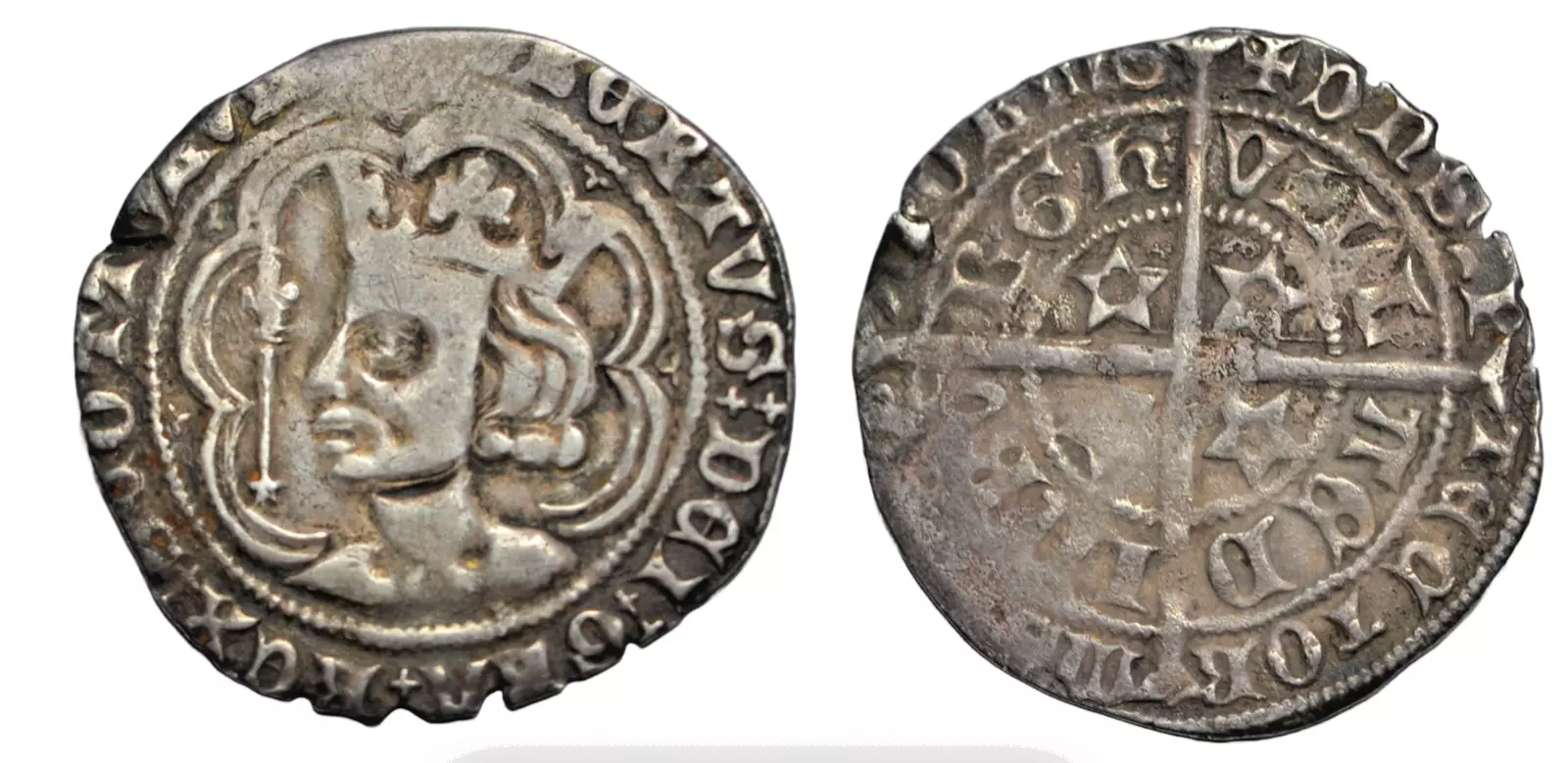 Scotland, Robert II, AR groat, phase Ia, Edinburgh, c. 1371-90 AD, no ...