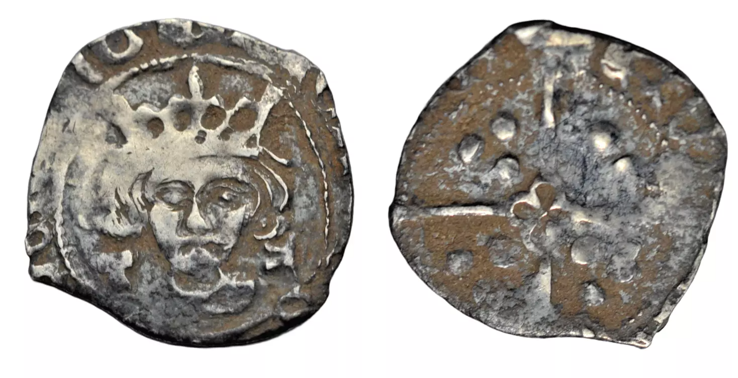 Richard III, silver penny, York mint, Archbishop Rotherham, mm Boar's head