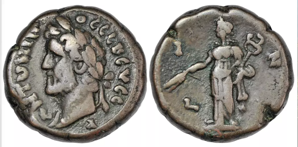 Egypt, Antonius Pius BI tetradrachm, Alexandria 153/4 AD. Eirene RPC IV.4 1465