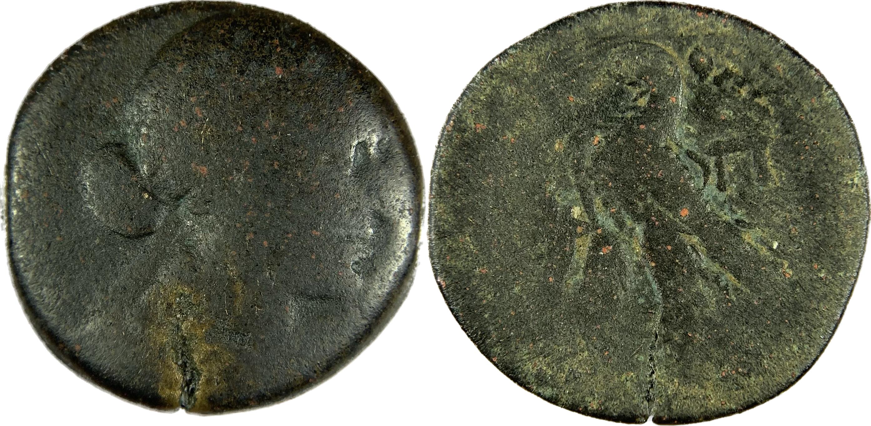Cleopatra VII Thea Neotera, 51-30 BC - Æ Diobol – 80 Drachmai