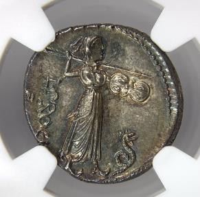 Roman Republic - AR Denarius - L. Procilius - 80 BC - NGC MS | Roman ...