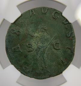 Roman Empire- Maximinus I, AD 235-238 - AE Sestertius - NGC MS Fine Style