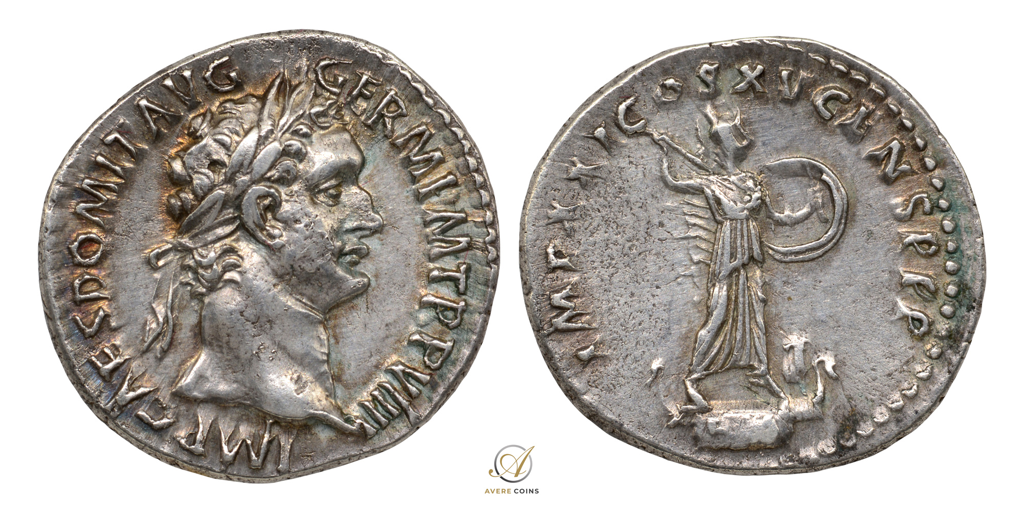 Domitian c. AD 95-96 Silver Denarius | Roman Imperial Coins