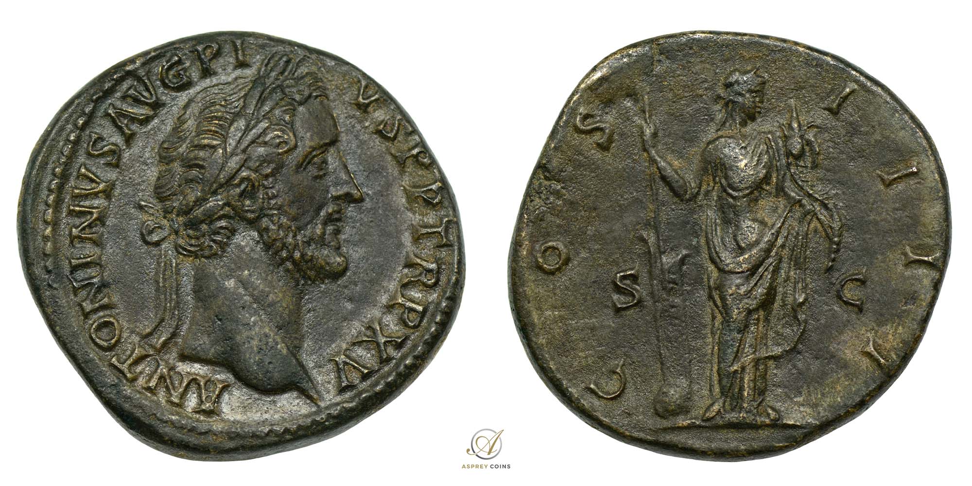 Antoninus Pius 151-152 Sestertius | Roman Imperial Coins