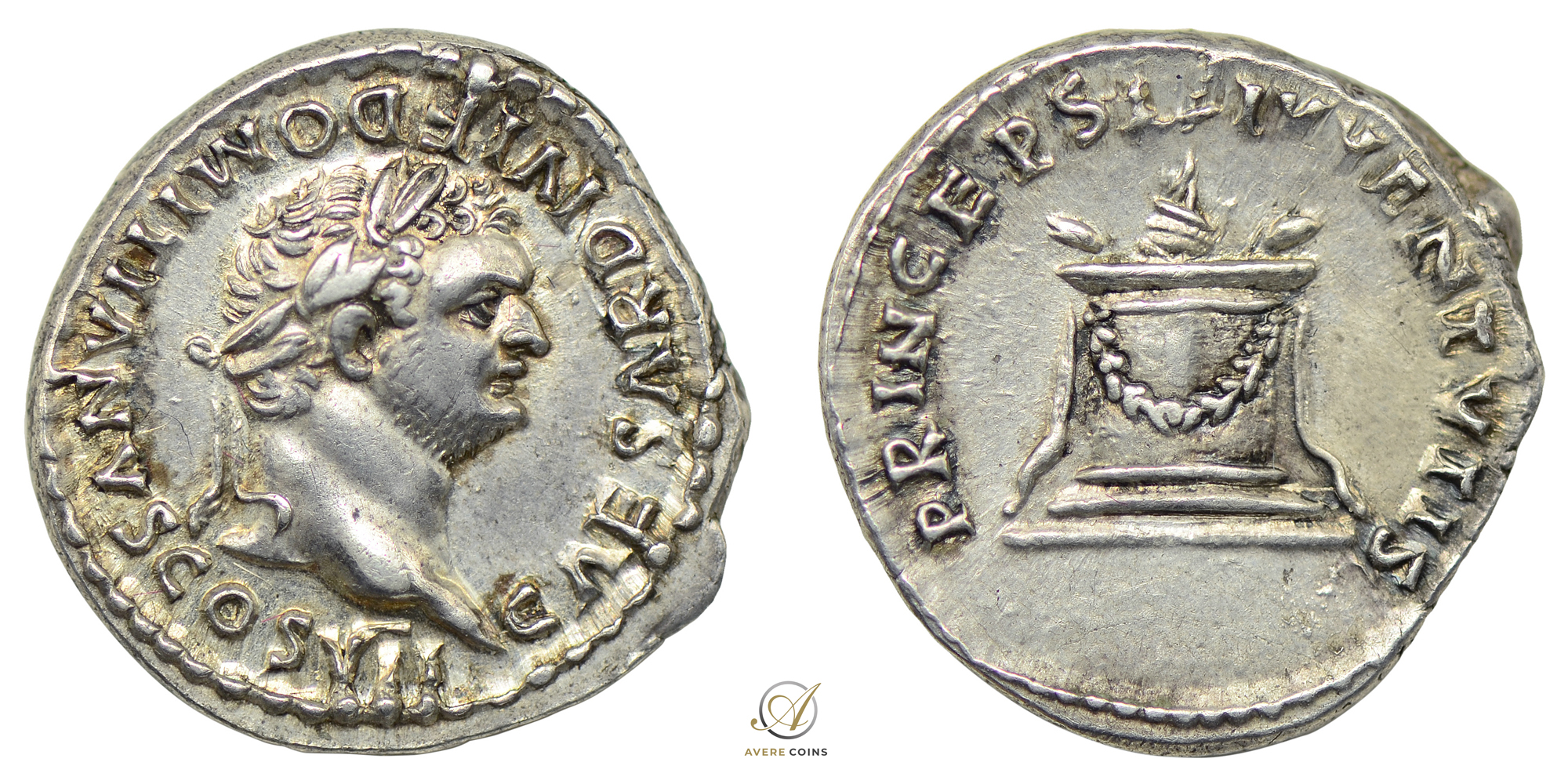 Domitian (as Caesar) AD 80-81 (under Titus) Silver Denarius | Roman ...