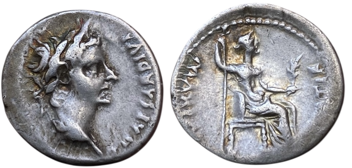 Tiberius, 14-37 AD. AR Denarius, Rome. Tribute Penny. | Roman Imperial ...