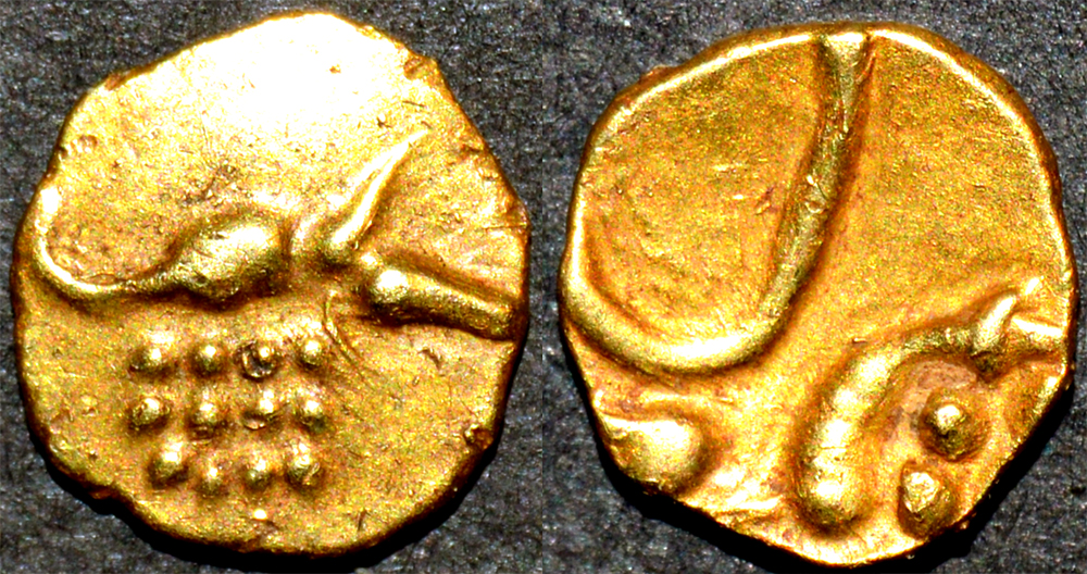 INDIA, RAJAHS of COCHIN: Anonymous Gold Vira Raya fanam. Intermediate ...