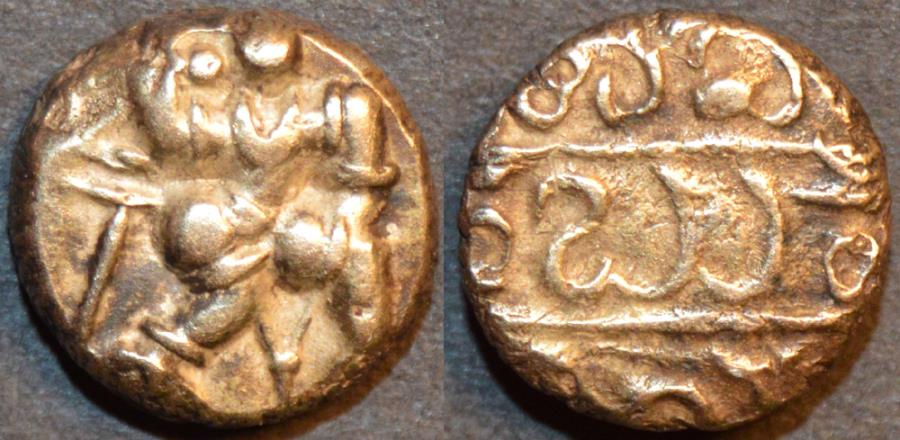 INDIA, Vijayanagar: Bukka Raya I (1344-77) AV pagoda. RARE + CHOICE!