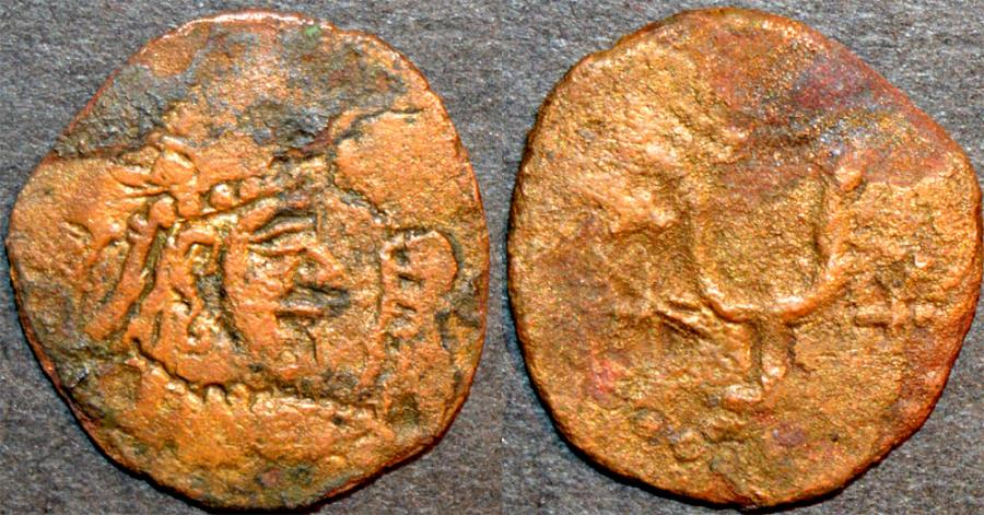 HEPHTHALITES, Yabghus of Bactria AE half drachm, VERY RARE! | Ancient ...