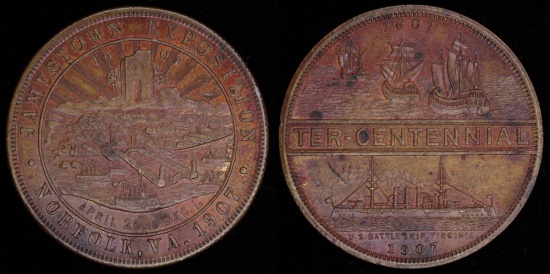 1907 United States - Jamestown Tercentennial Exposition, Norfolk County ...