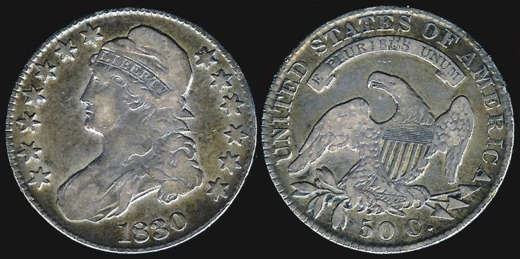 1830 Bust Half XF | 50 Cents