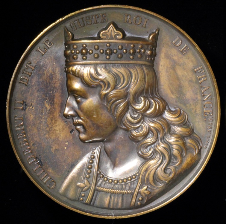 1840 France - Childebert II, Merovingian king of Austrasia and Burgundy ...