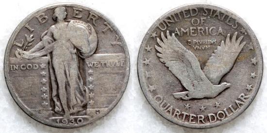 1930 Standing Liberty Quarter - AG - Silver | Quarters