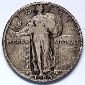 1929 P Standing Liberty Quarter - F - Silver | Quarters