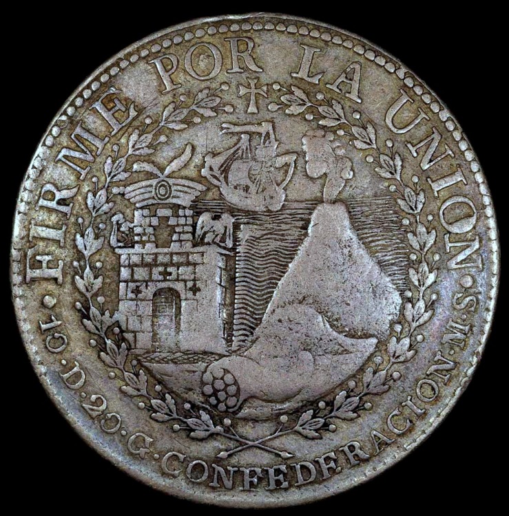 1838 CUZCO MS Peru (South Peru) 8 Real XF | South American Coins