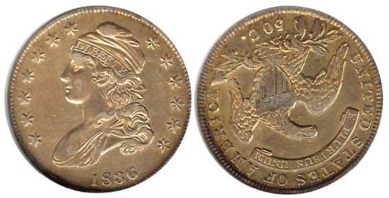 1936 Bust Half NGC AU50 | 50 Cents