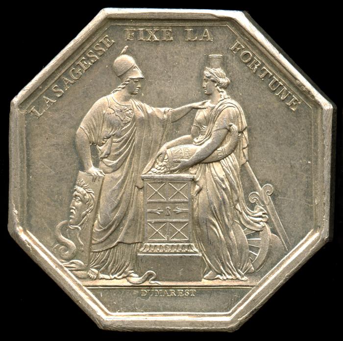 1799 France - Jeton - Bank of France Year VIII - Silver Jeton