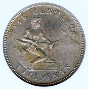 1903 Philippines 5 Centavos PR62 | Asian and Middle Eastern Coins