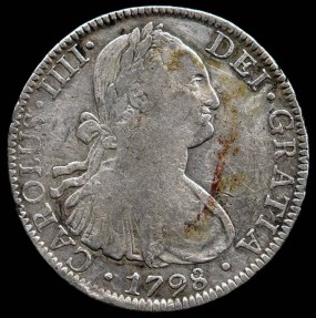 1798 MoFM Mexico (Mexico City Mint) 8 Reales of Charles IIII VF