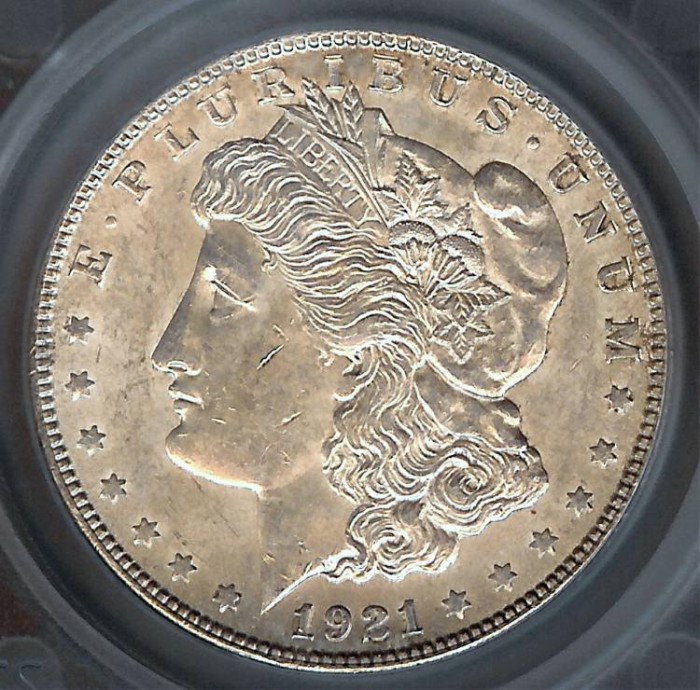 1921 Morgan Dollar (So-Called Zerbe Die) SEGS MS62 | Dollars