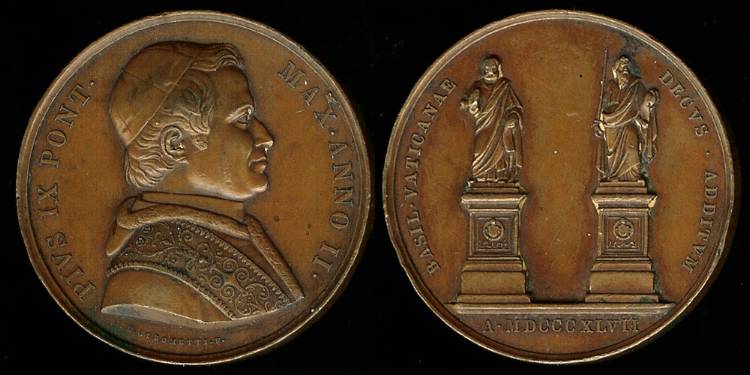 1847 Vatican – Pope Pius IX | European Coins